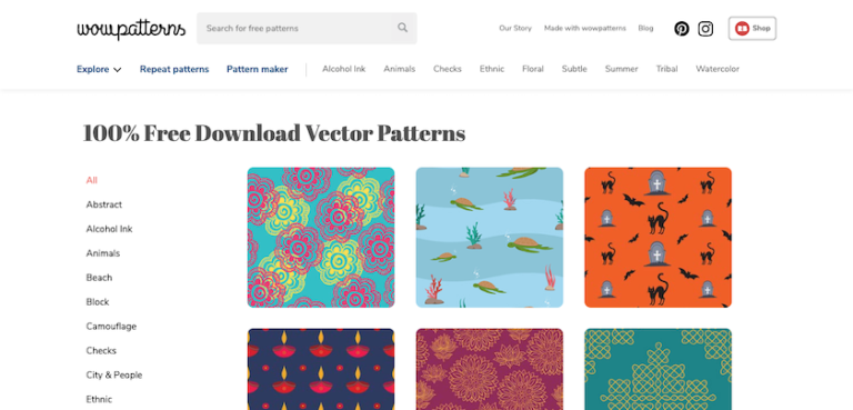 パターン素材の無料ダウンロードサイト5選｜tamatuf