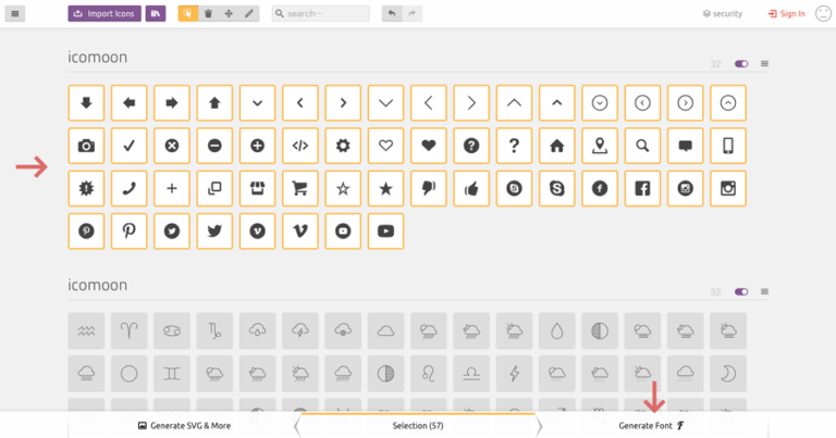 IcoMoonのフォントファイルにアイコンを追加する方法｜tamatuf